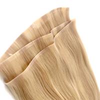 China 100% Remy Human Hair PU Skin Weft Extension 14-26 Inch Cuticle Aligned Raw Virgin Hair for sale