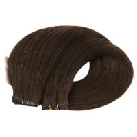 China 100 Remy Human Hair PU Skin Weft Cuticle Aligned Seamless 14-26 Inch Wholesale for sale