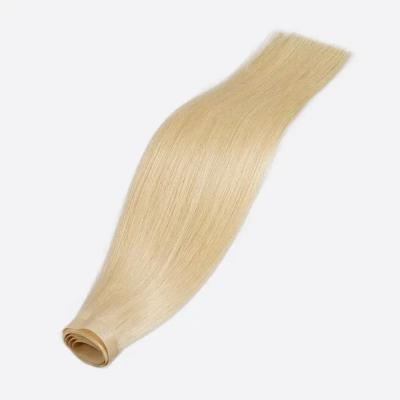 China 100g Double Drawn PU Skin Hair Weft Straight 100 Remy Human Hair 14-26 Inch for sale