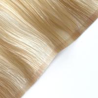 China 100g Remy Human Hair PU Skin Weft Straight Hand Tied Mini Flat Weft for Salon 14-26 Inch for sale