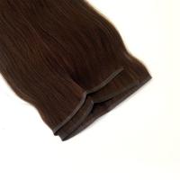 China Remy Human Hair PU Skin Weft Mini Flat Weft Double Drawn Cuticle Aligned 14-26 Inch 100g for sale