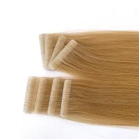 China Cuticle Aligned Double Drawn Invisible Tape Hair Extensions for Full Payment for sale