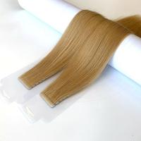 China Cuticle Aligned Double Drawn Invisible Tape Hair Extensions for Full Payment for sale