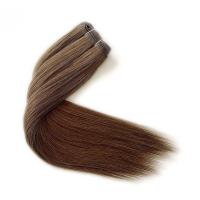 China European Double Drawn Hair Weft 100g Remy Human Hair Machine Weft for Extensions for sale
