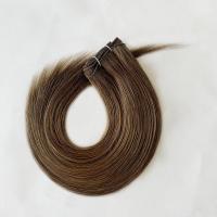China European Double Drawn Hair Weft 100g Remy Human Hair Machine Weft for Extensions for sale