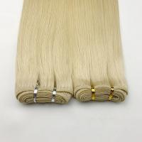 China Remy Human Hair Machine Weft Extensions Straight Blonde 100g 14-26 Inch Durable Double Weft for sale