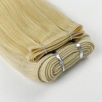 China Remy Human Hair Machine Weft Extensions Straight Blonde 100g 14-26 Inch Durable Double Weft for sale