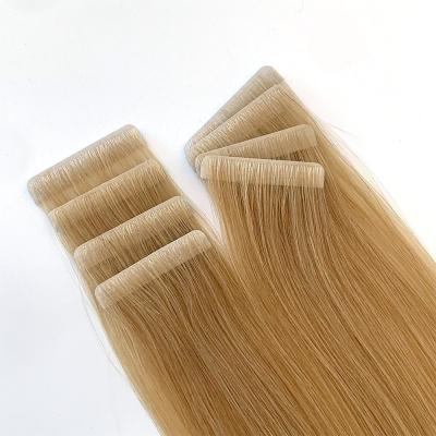 China 100% Remy Human Hair Invisible Tape Hair Extensions 4cm x 0.8cm 12-26 Inch Euro Standard for sale