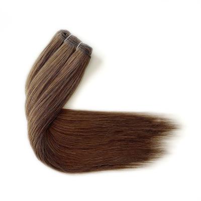 China Remy Human Hair Straight Weft Extensions 100g Brazilian Hair Dyed Color 14-26 Inch for sale