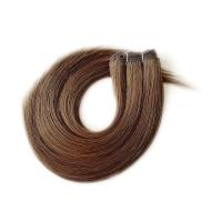 China Remy Human Hair Straight Weft Extensions 100g Brazilian Hair Dyed Color 14-26 Inch for sale