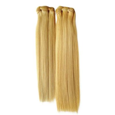 China 613 Blonde 22 24 Inch Brazilian Remy Human Hair Weft Machine Made 100g per Bundle for sale
