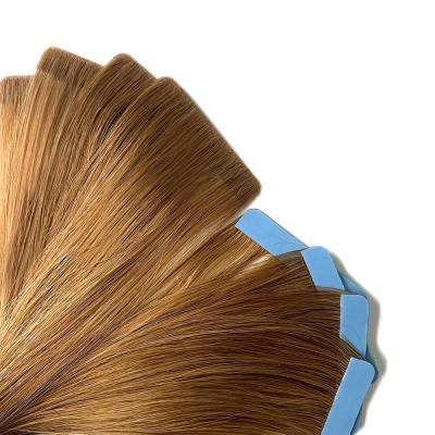 China Invisible Tape Hair Extensions 100% Remy Human Hair 12-26 Inch Natural Color Raw Cuticle Aligned for sale