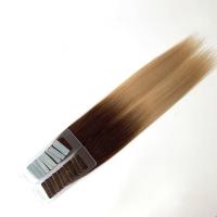 China Invisible Tape Hair Extensions 100% Remy Human Hair 12-26 Inch Natural Color Raw Cuticle Aligned for sale