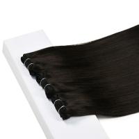 China 100% Remy Human Hair Machine Weft Bundles Raw Virgin Cuticle Aligned 100g 14-26 Inch for sale