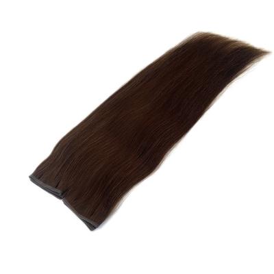 China 100% Peruvian Remy Human Hair PU Skin Weft Extensions 14-26 Inch Straight for sale
