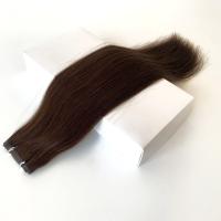 China 100% Peruvian Remy Human Hair PU Skin Weft Extensions 14-26 Inch Straight for sale