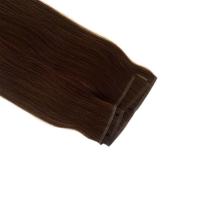 China 100% Peruvian Remy Human Hair PU Skin Weft Extensions 14-26 Inch Straight for sale