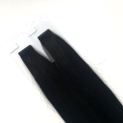 China 100% Remy Human Hair Invisible Tape Hair Extensions Double Drawn 4cm x 0.8cm 12-26 Inch for sale