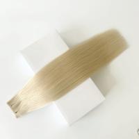 China Remy Human Hair PU Skin Weft Double Drawn Extensions 100g Small Hole Seamless Tape for sale
