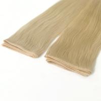 China 100g Remy Human Hair PU Skin Weft Hand Tied Mini Flat Weft 14-26 Inch for Salon for sale