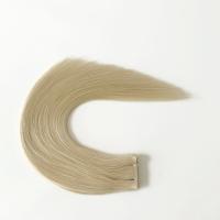 China 100g Remy Human Hair PU Skin Weft Hand Tied Mini Flat Weft 14-26 Inch for Salon for sale