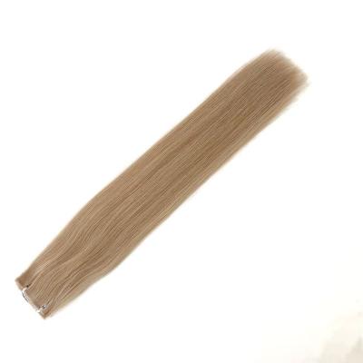 China 100% Remy Human Hair PU Skin Weft Extensions Double Drawn 14-26 Inch 100g per Bundle for sale