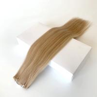 China 100% Remy Human Hair PU Skin Weft Extensions Double Drawn 14-26 Inch 100g per Bundle for sale