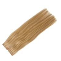 China Remy Human Hair PU Skin Weft 100g Straight Hair 14-26 Inch Multi-Color Customizable for Hair Extensions for sale