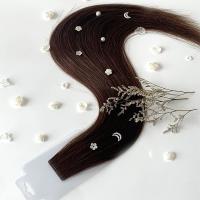 China Slim Invisible Tape Hair Extensions 20inch 100% Remy Human Hair Natural Color for sale