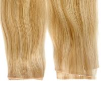 China Russian Double Drawn Human Hair PU Skin Weft Extensions Straight Style Customization for sale