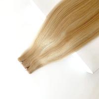 China Russian Double Drawn Human Hair PU Skin Weft Extensions Straight Style Customization for sale