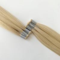 China Double Drawn Blonde Genius Weft Human Hair Extensions No Tangle 30-Day Return Refunds for sale
