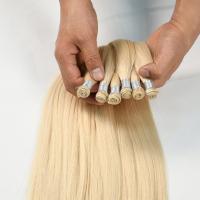 China Double Drawn Blonde Genius Weft Human Hair Extensions No Tangle 30-Day Return Refunds for sale