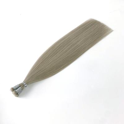 China 100% Remy Human Hair Double Drawn Genius Weft Extensions 100g 14-26 Inch Straight for sale