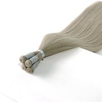 China 100g European Remy Human Hair Weft Extensions 13A Double Drawn Russian Genius 14-26 inch for sale