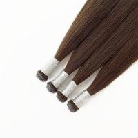 China 100% Remy Human Hair Handtied Genius Weft Extensions 14-26 Inch Cuticle Aligned for Black Women for sale