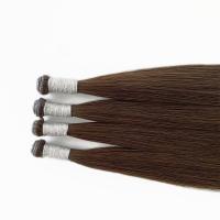 China 100% Remy Human Hair Handtied Genius Weft Extensions 14-26 Inch Cuticle Aligned for Black Women for sale