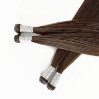 China 100% Remy Human Hair Handtied Genius Weft Extensions 14-26 Inch Cuticle Aligned for Black Women for sale