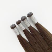 China Straight Raw Indian Human Hair Genius Weft Double Drawn 100g 14-26 Inch One Donor Virgin Hair Extension for sale