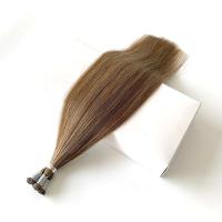 China 100g Russian Human Hair Invisible Genius Weft Extensions 14-26 Inch Remy Straight for sale