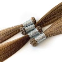 China 100g Russian Human Hair Invisible Genius Weft Extensions 14-26 Inch Remy Straight for sale