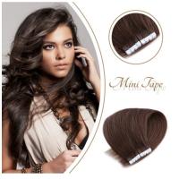 China 18 Months Life Mini Flower Tape Hair Extensions Virgin Remy Natural Hair 12-26 Inch for sale