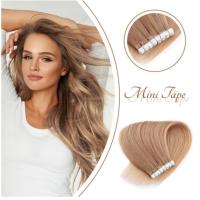 China 100% Human European Mini Flower Tape Hair Extensions 20inch 40g Remy Hair for sale
