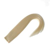 China 100g 100% Remy Human Hair Flat Weft Double Drawn Raw Hair 14-26 Inch for sale