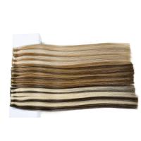 China Double Drawn Highlight Color Straight Tape Hair Extensions 50cm 8cm Remy Human Hair 40g Pack for sale