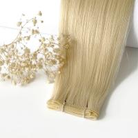 China 100% Remy Human Hair Flat Weft Extensions 14-26 Inch 100g per Bundle for Natural Look for sale