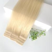 China Double Drawn Blonde Human Tape Hair Extensions 12-26 Inch Remy Hair 40-60g for sale