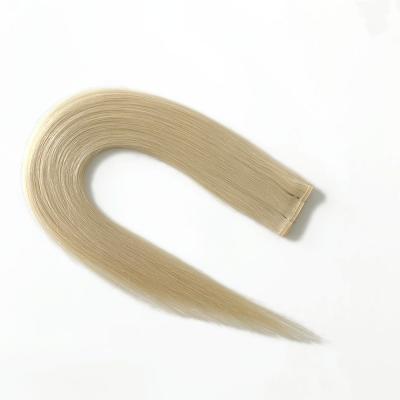 China 100g 100% Remy Human Hair Virgin Flat Weft Extensions Straight 14-26 Inch for sale