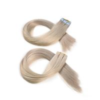 China 12A Russian Double Drawn Blond Tape In Raw Virgin Human Hair Extensions 12-26 Inch for sale