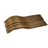 China 100 Virgin Remy Human Hair Tape In Extensions Full Cuticle 40g 60g Pack Pre Bonded Style for sale